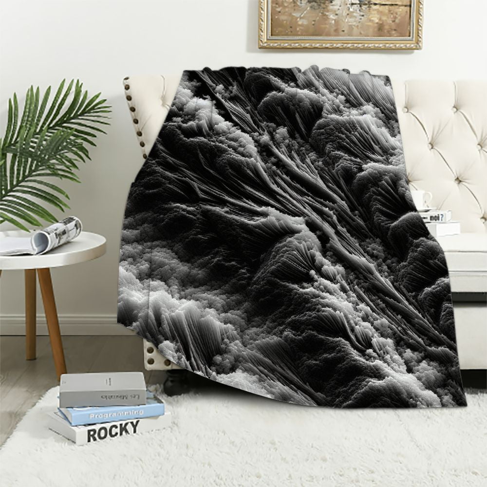 Nawypu Ombre Navy Blue Throw Blanket, Ultra Soft Spring Throw Blanket ...