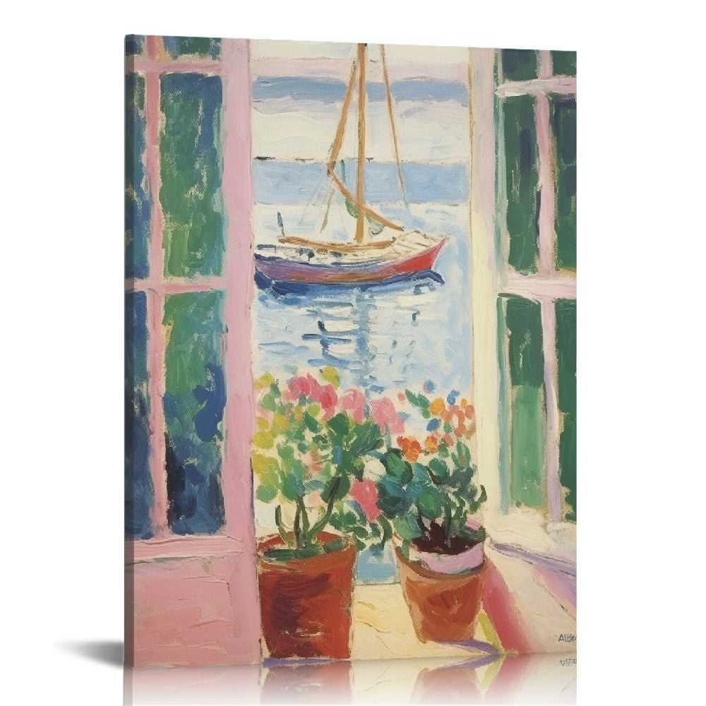 Nawypu Open Window - Collioure 1905 Canvas Art Print Wall Decor by ...