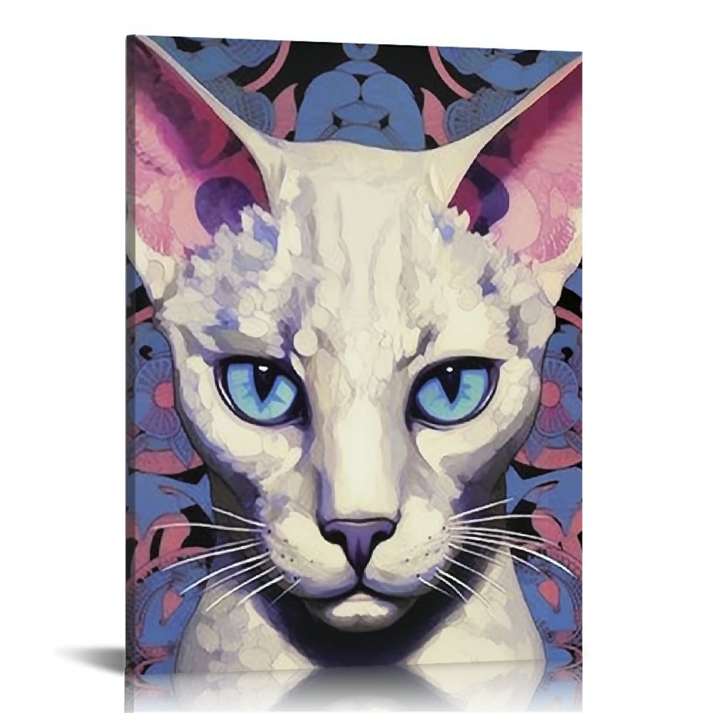 Nawypu Oriental Shorthair Cat Breed Collage Canvas Art Print Wall Decor ...
