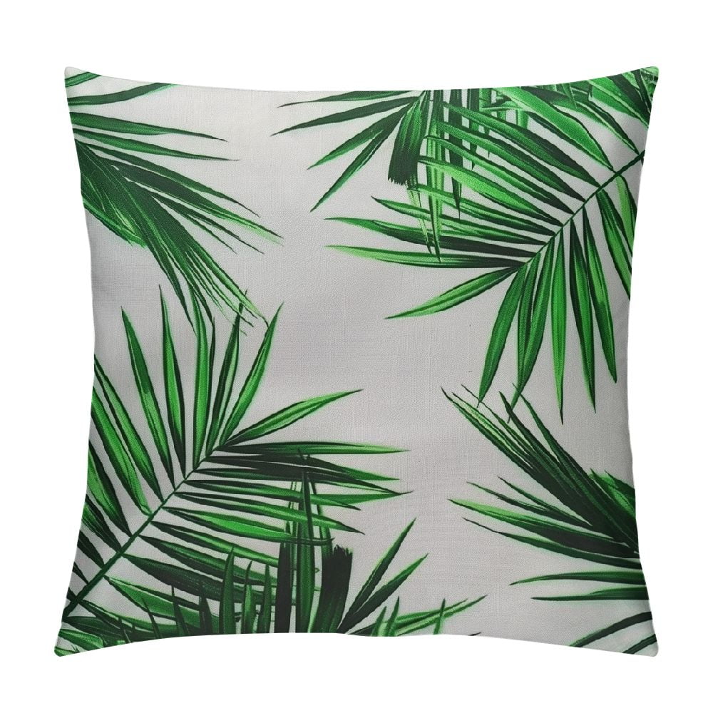Nawypu Palm Tree Farmhouse Oblong Rectangle Pillow Cover Realistic ...