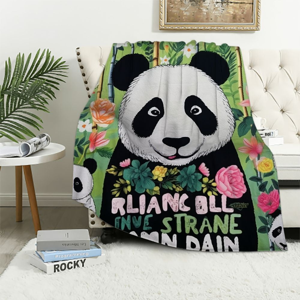 Nawypu Panda Blanket Panda Gifts for Girls Panda Throw Blanket for ...