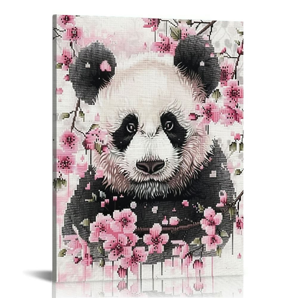 Nawypu Panda Print, Panda Wall Decor, Panda Print on Canvas, Watercolor ...