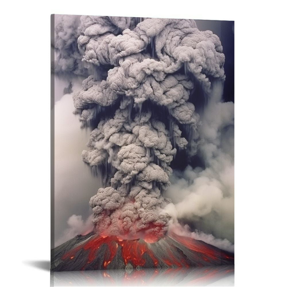 Nawypu Paranormal Poster Volcano Eruption Pyrollastic Flow Photography ...