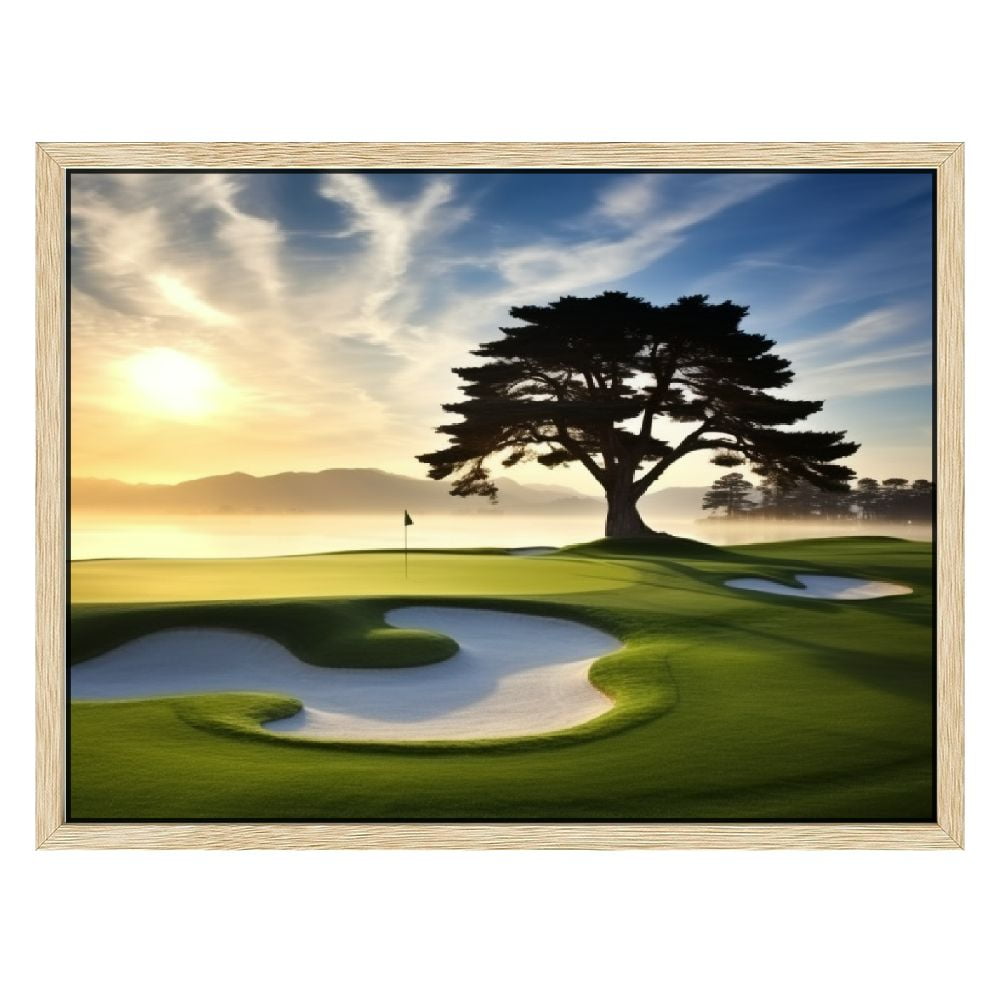 Nawypu Pebble Beach Golf Course Wall Art Pictures Golf Course Poster ...
