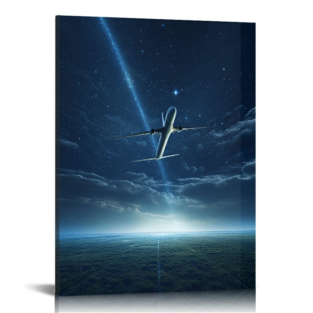Nawypu Perseid Meteor Shower Skys Star Canvas Poster Bedroom Decor ...