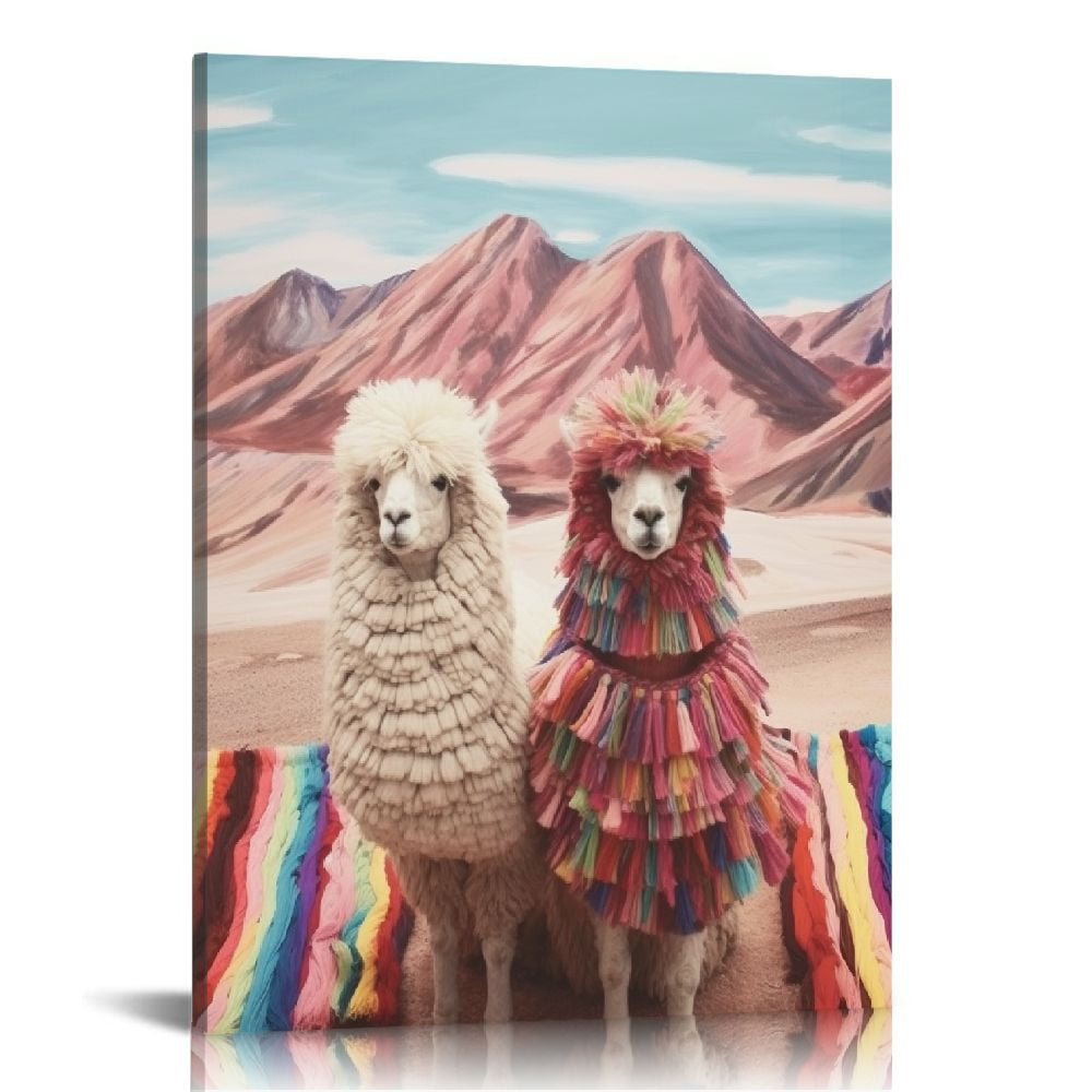 Nawypu Peru Rainbow Mountain, Vinicunca Peru, Llama Wall Art, Peruvian ...