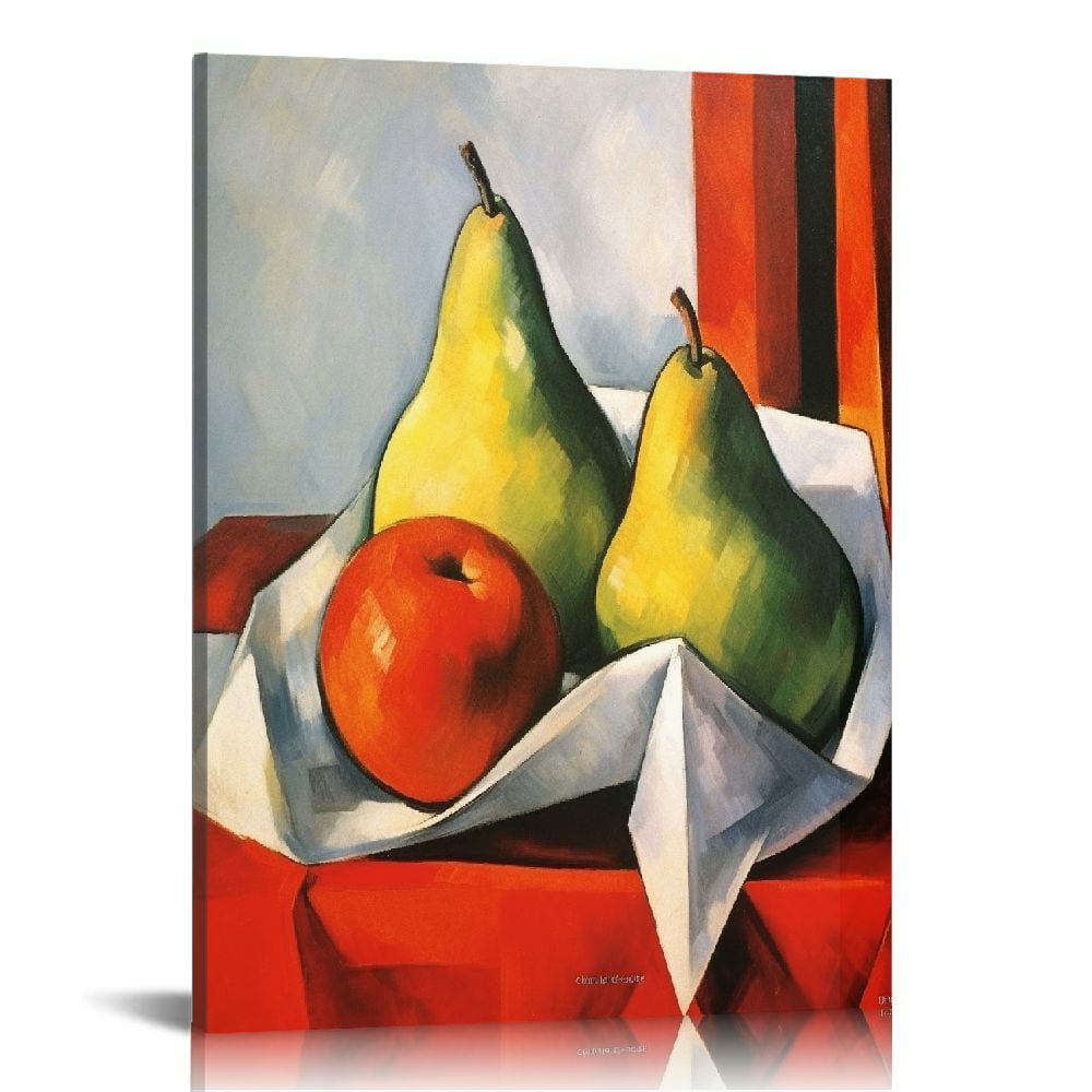 Nawypu Picasso Wall Art - Pears And Apple Poster - Cubist Artwork ...