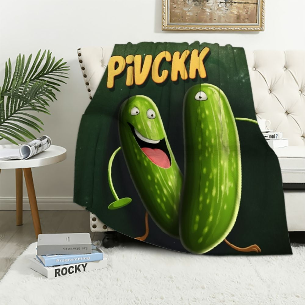 Nawypu Pickle Blanket for Boys Women Super Soft Warm Pickle Stuff Decor ...