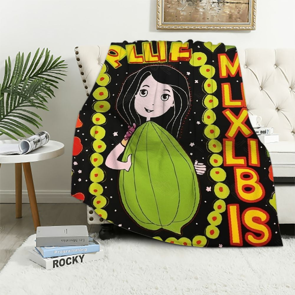 Nawypu Pickle Blanket, Just A Girl Who Loves Pickles Blankets, Gift for ...