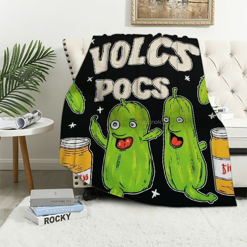 Nawypu Pickle Gifts Blanket - Just a Girl Who Loves Pickles - Funny ...
