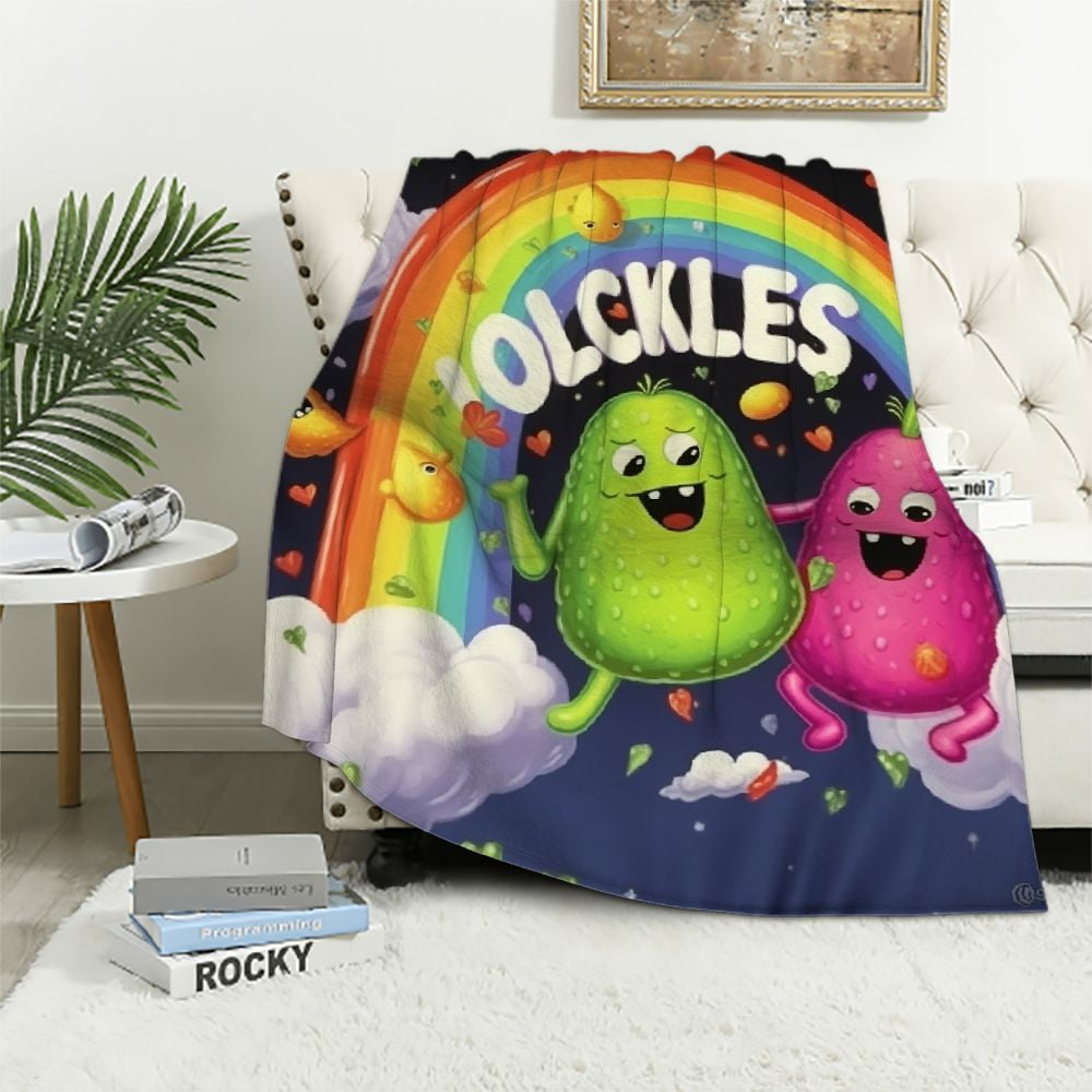 Nawypu Pickles Blanket for Girls Woman Just A Girl Who Loves Pickles ...