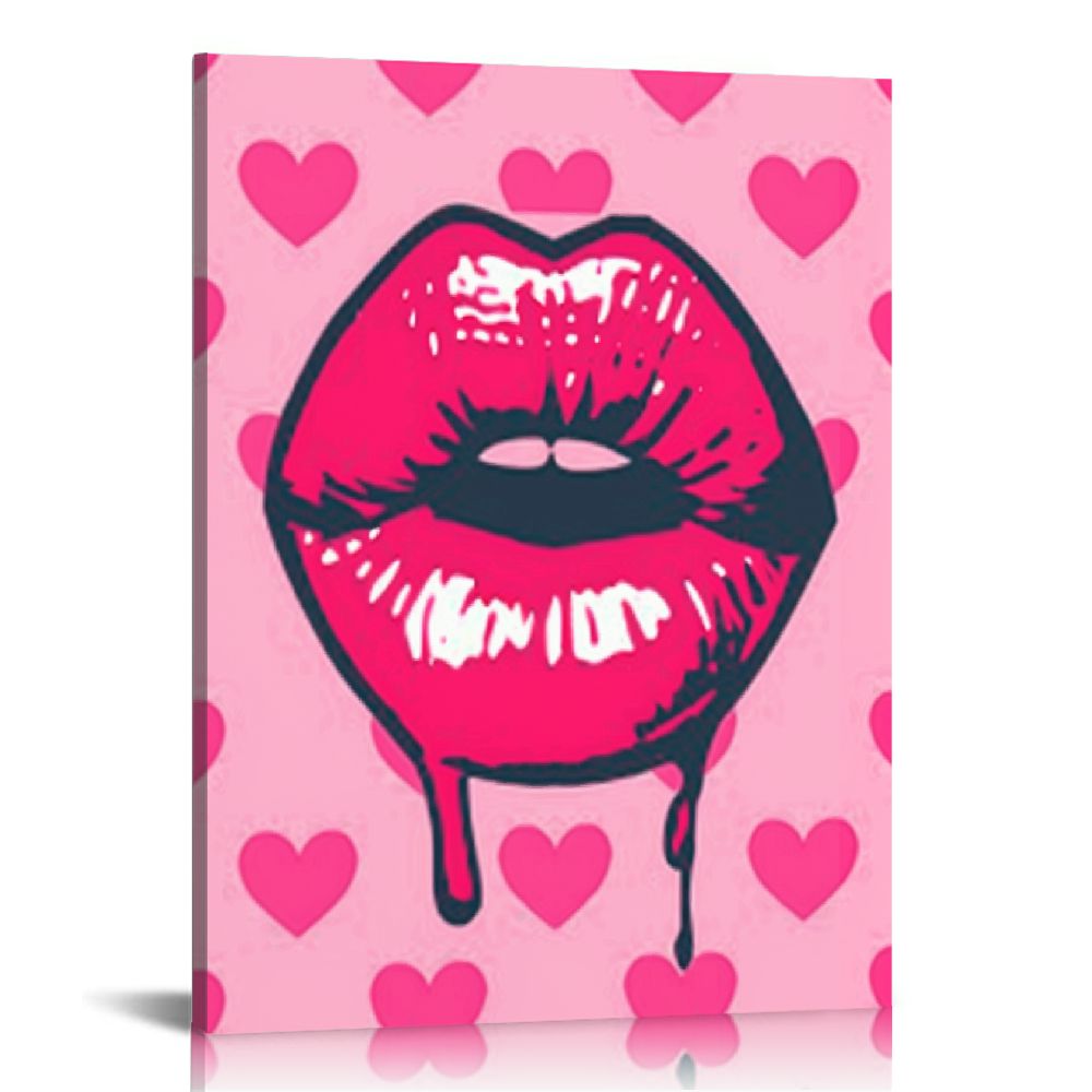 Nawypu Pink Fashion Wall Art Teen Girl Money Cheetah Posters, Leopard ...