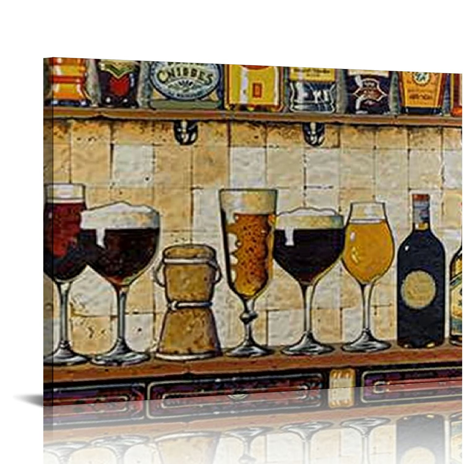 Nawypu Plaque Poster for Cafe Bar Pub Beer Wall Decor Art Tin Sign ...