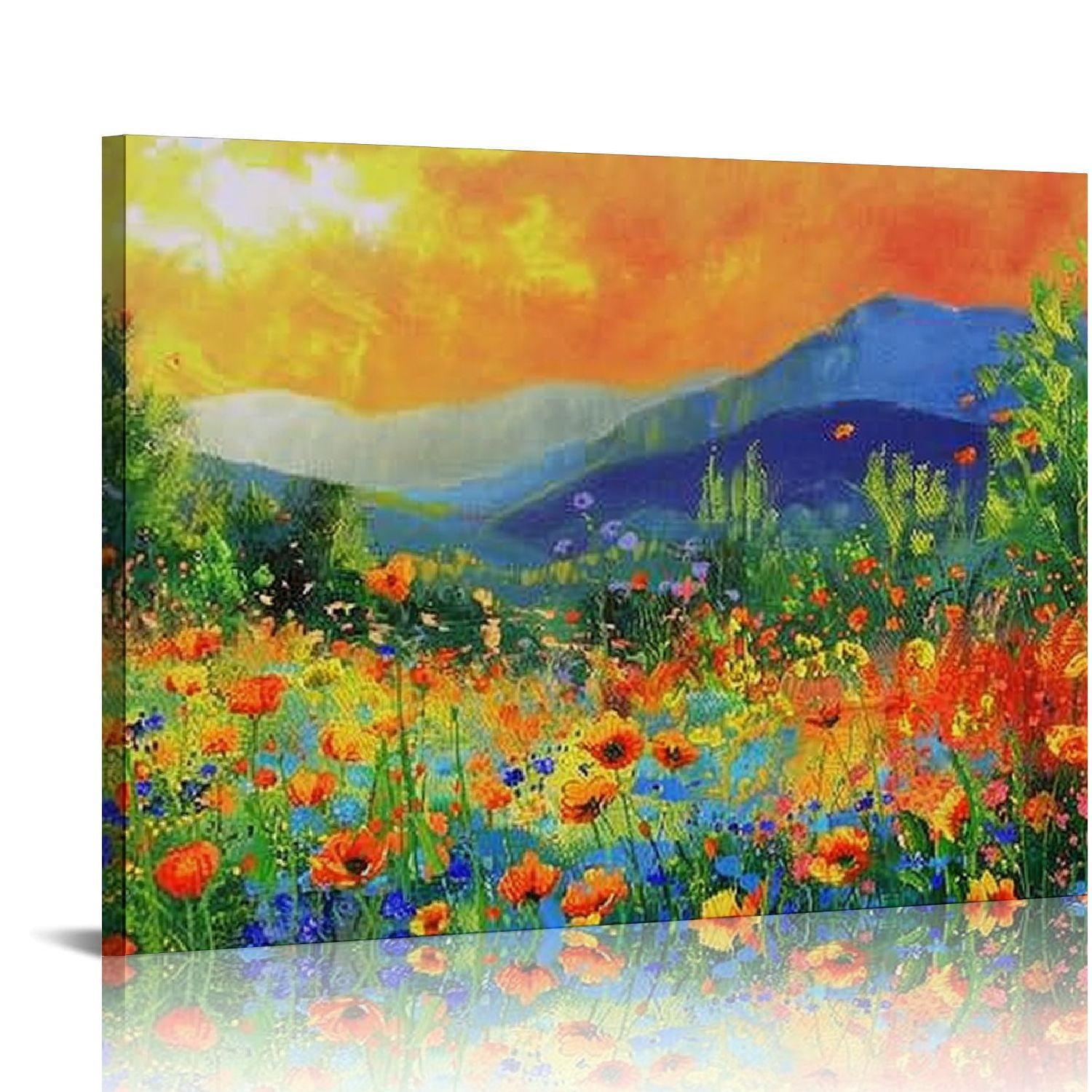 Nawypu Pol Painting Poppies in Houyet Posters Art Print Wall Photo ...