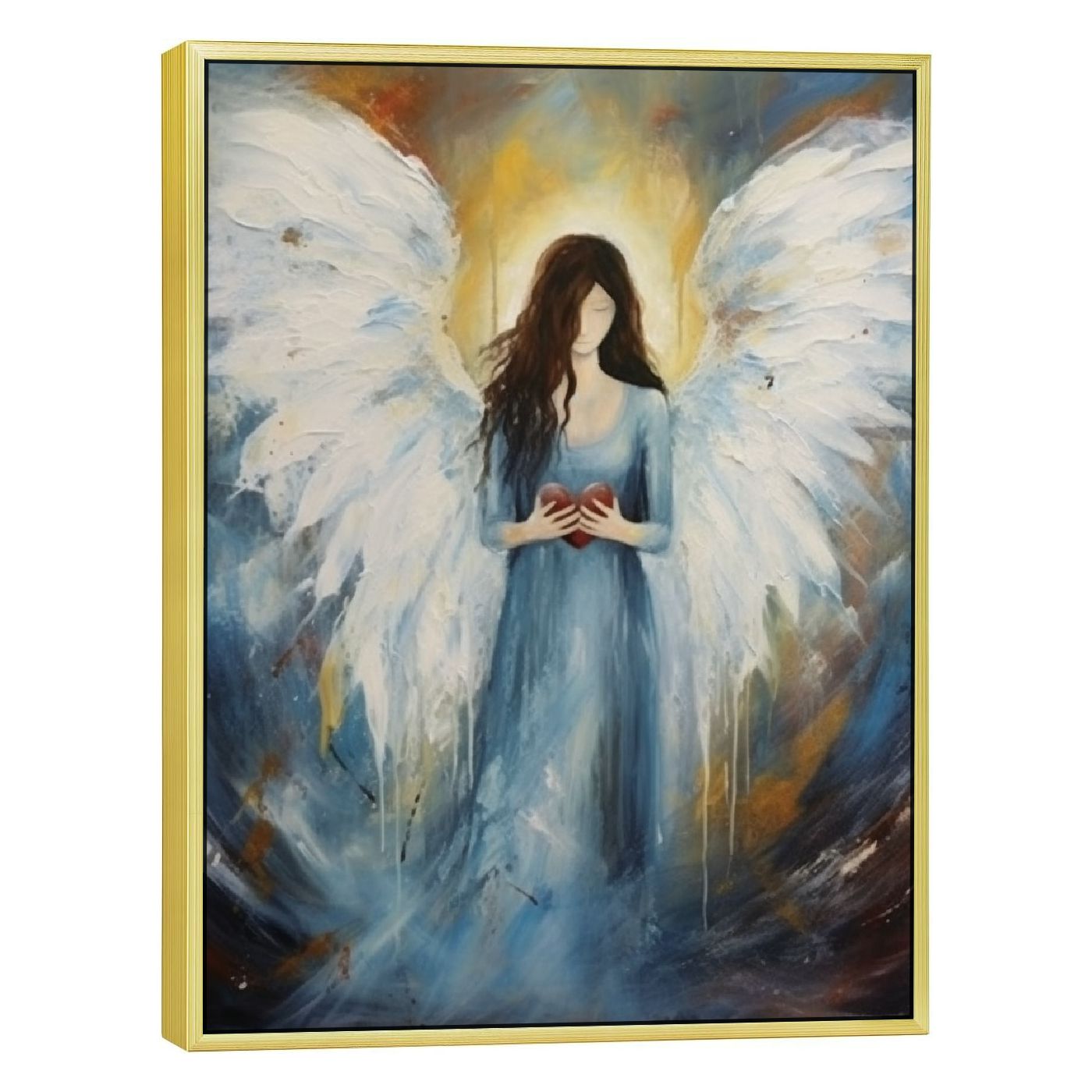 Nawypu Posters Angel Wings Wall Art Abstract Aesthetic Vintage Wall Art ...