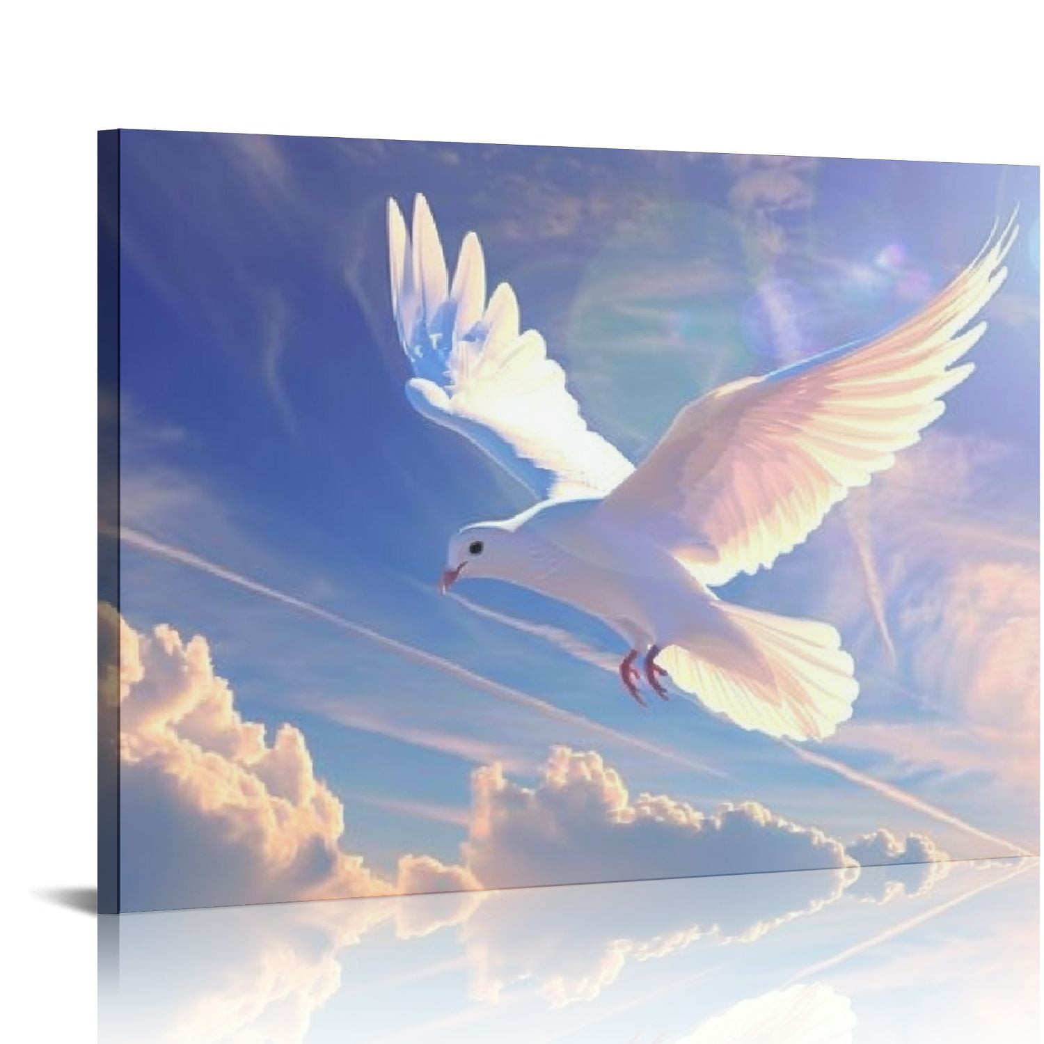 Nawypu Posters Holy Spirit Dove Modern Wall Art White Dove Wall Art ...