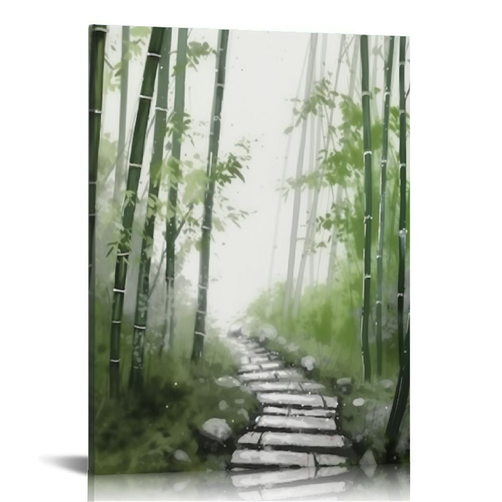 Nawypu Posters Room Aesthetics Poster Chinese Bamboo Poster Watercolour ...
