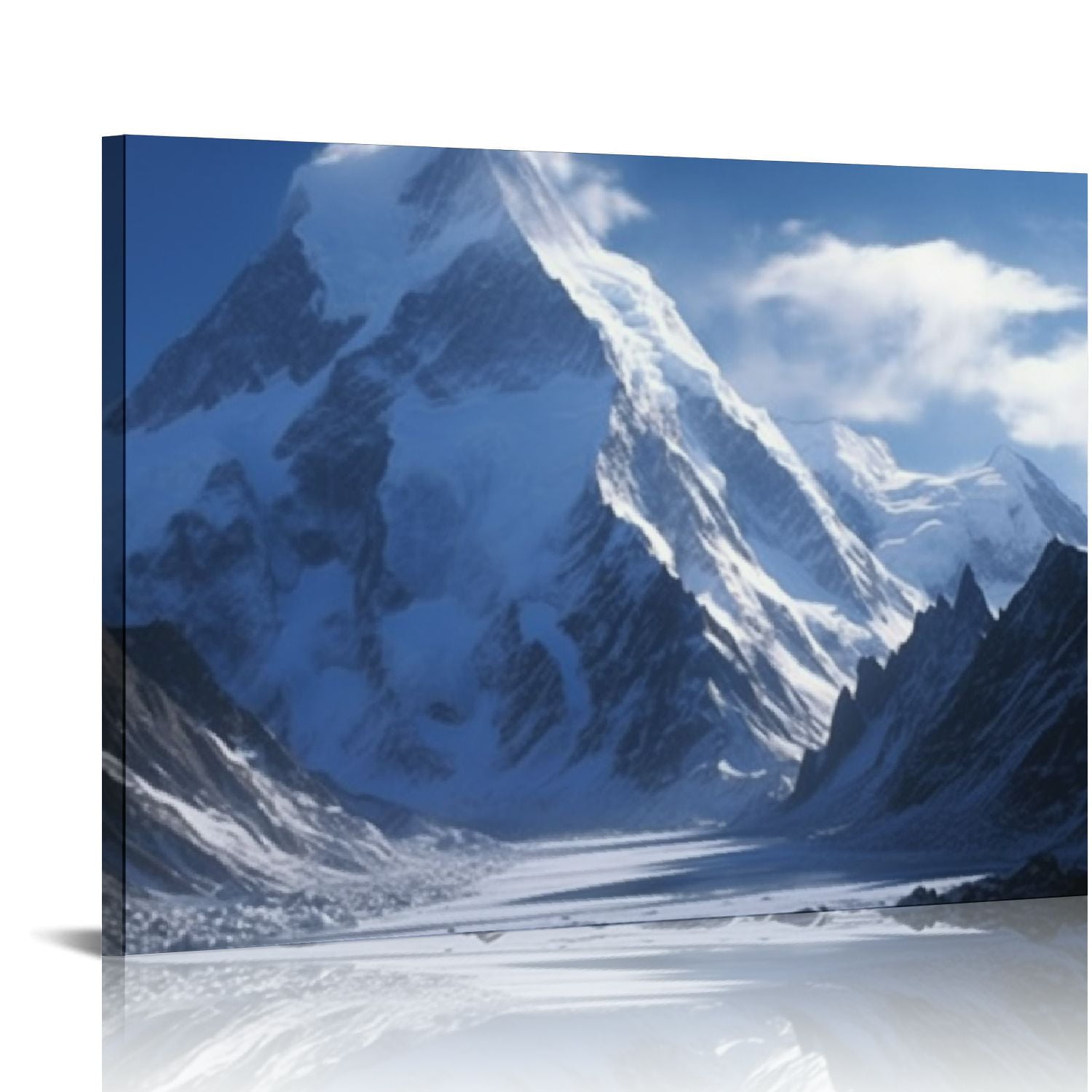 Nawypu Posters Snow Covered Mountains Poster Rustic Landscape Cool Wall ...