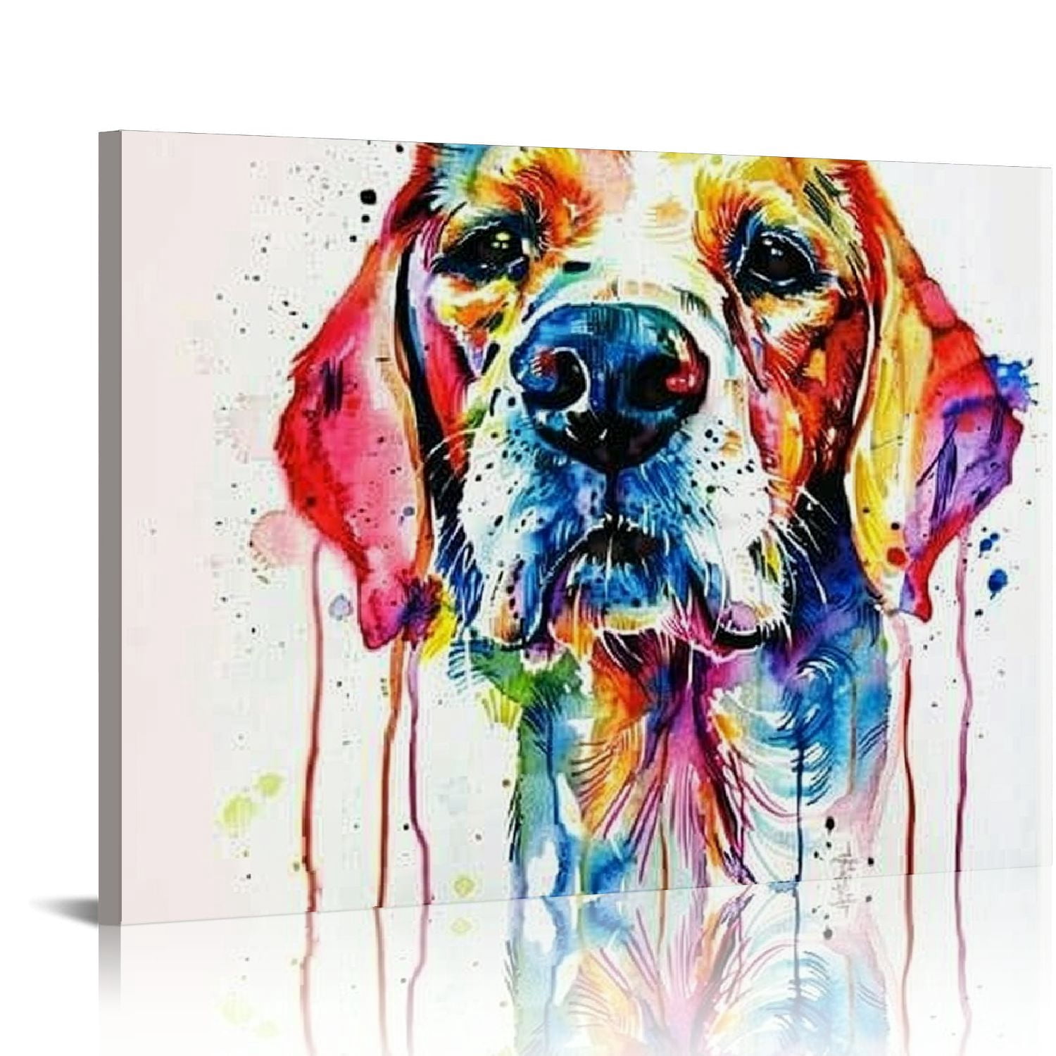 Nawypu Puppy Positive Quote Art Print,Pet Canvas Painting Puppy Artwork ...
