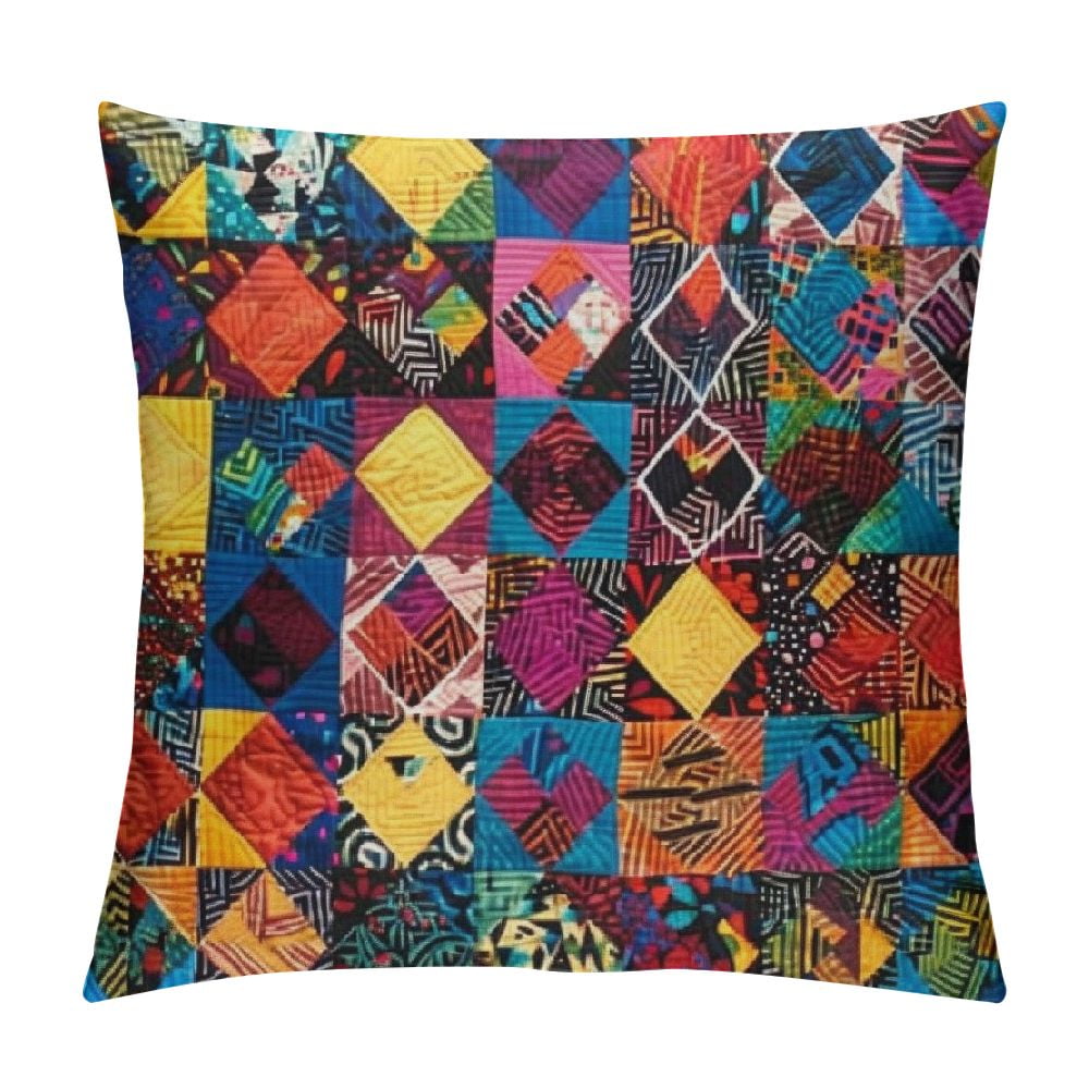 Nawypu Quilt Decorative Throw Pillow Case Image Print of a Cultural ...