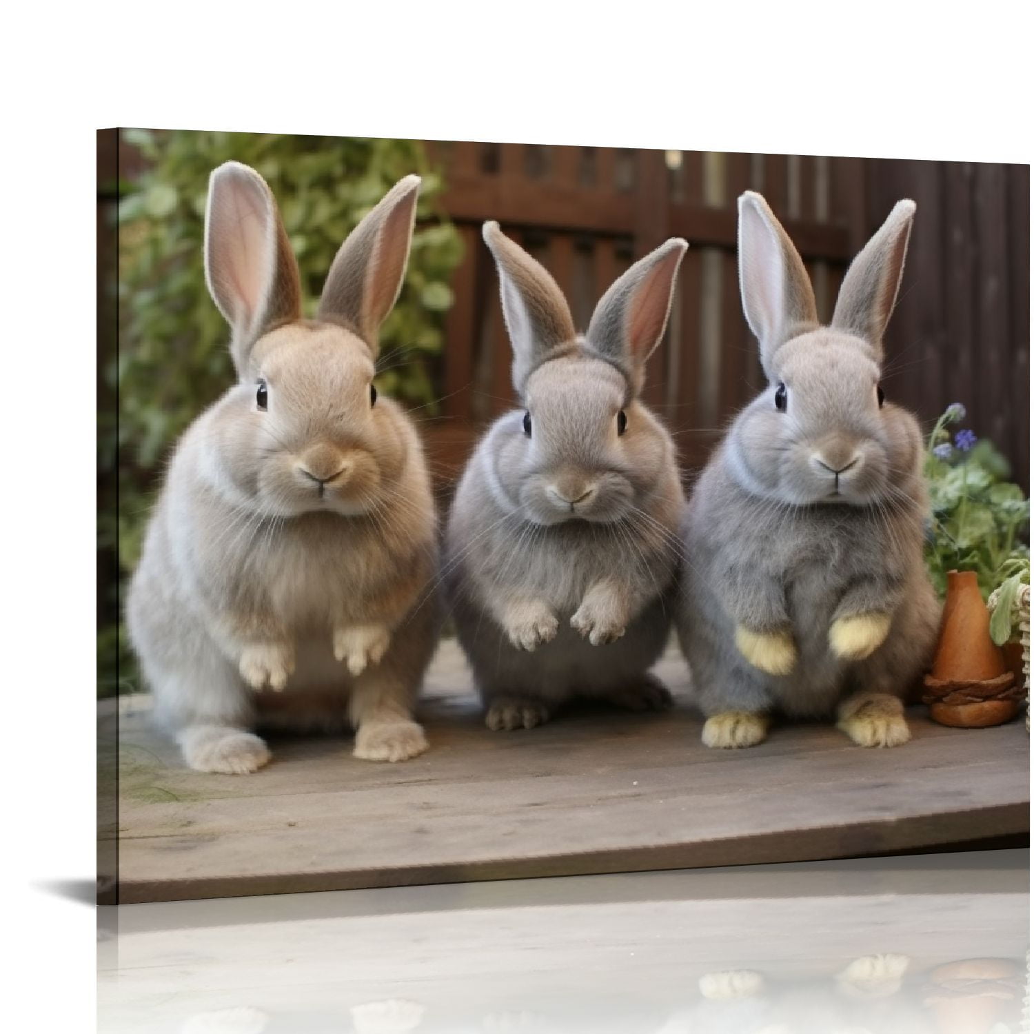 Nawypu Rabbit Pictures Canvas Wall Art For Living room Prints Poster ...