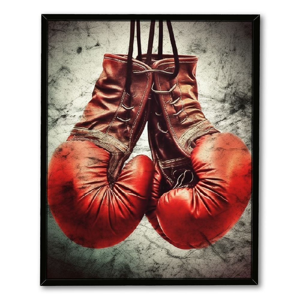 Nawypu Red Boxing Gloves Vintage Posters Wall Art Decor Sports Poster ...