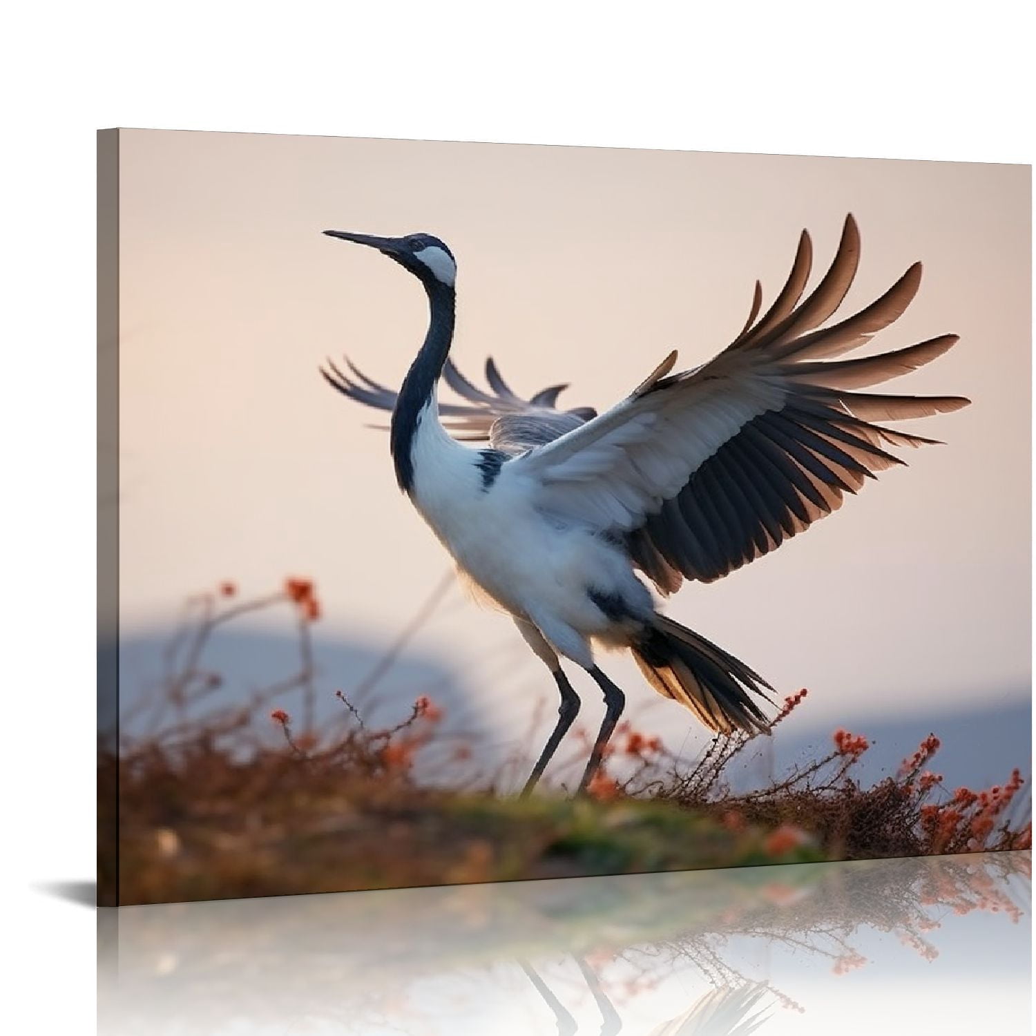 Nawypu Red Crowned Crane China Poster Canvas Prints Wall Art For Home ...