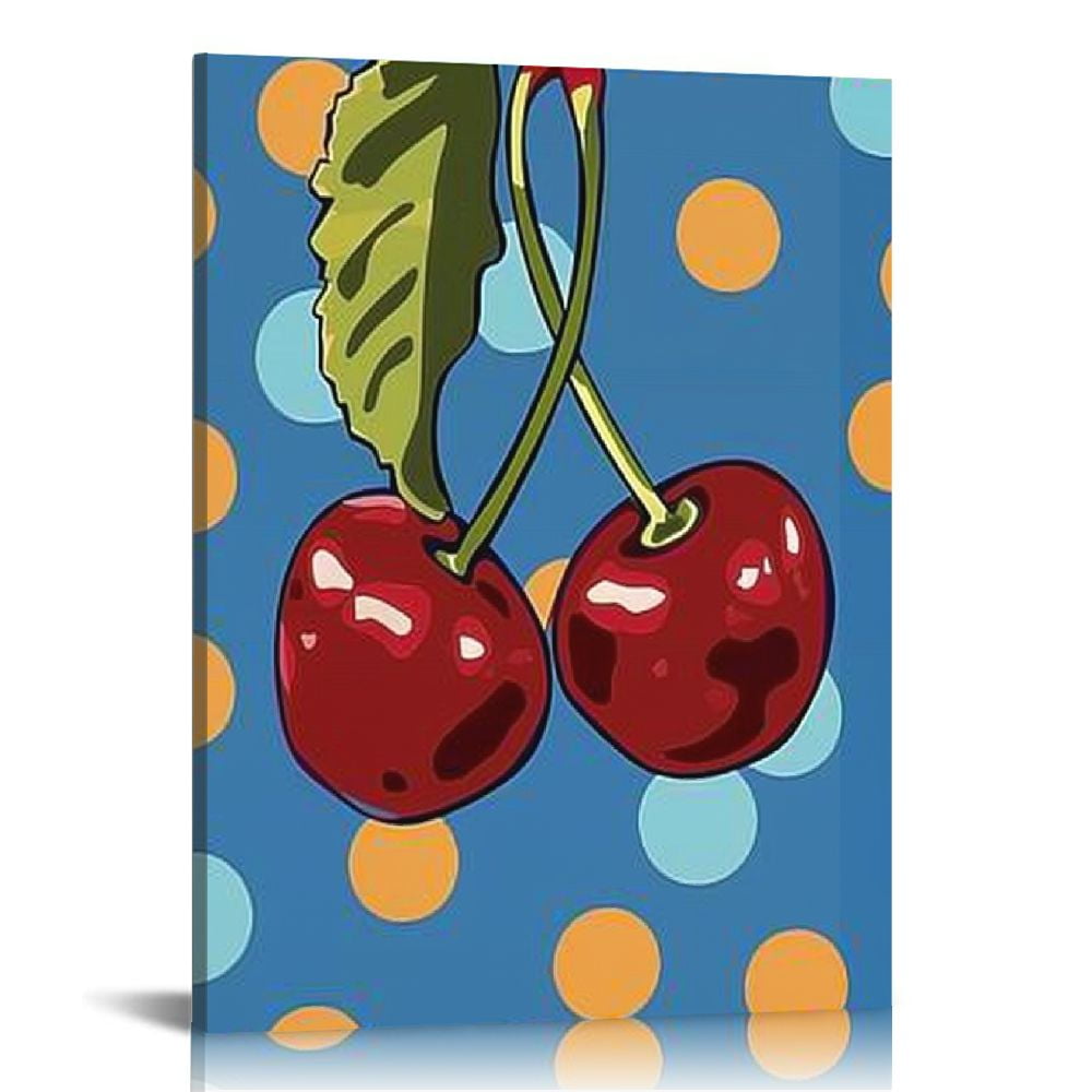 JEUXUS Red Lips Wall Art Preppy Room Decor,Cool Pop Art Wall Decor ...