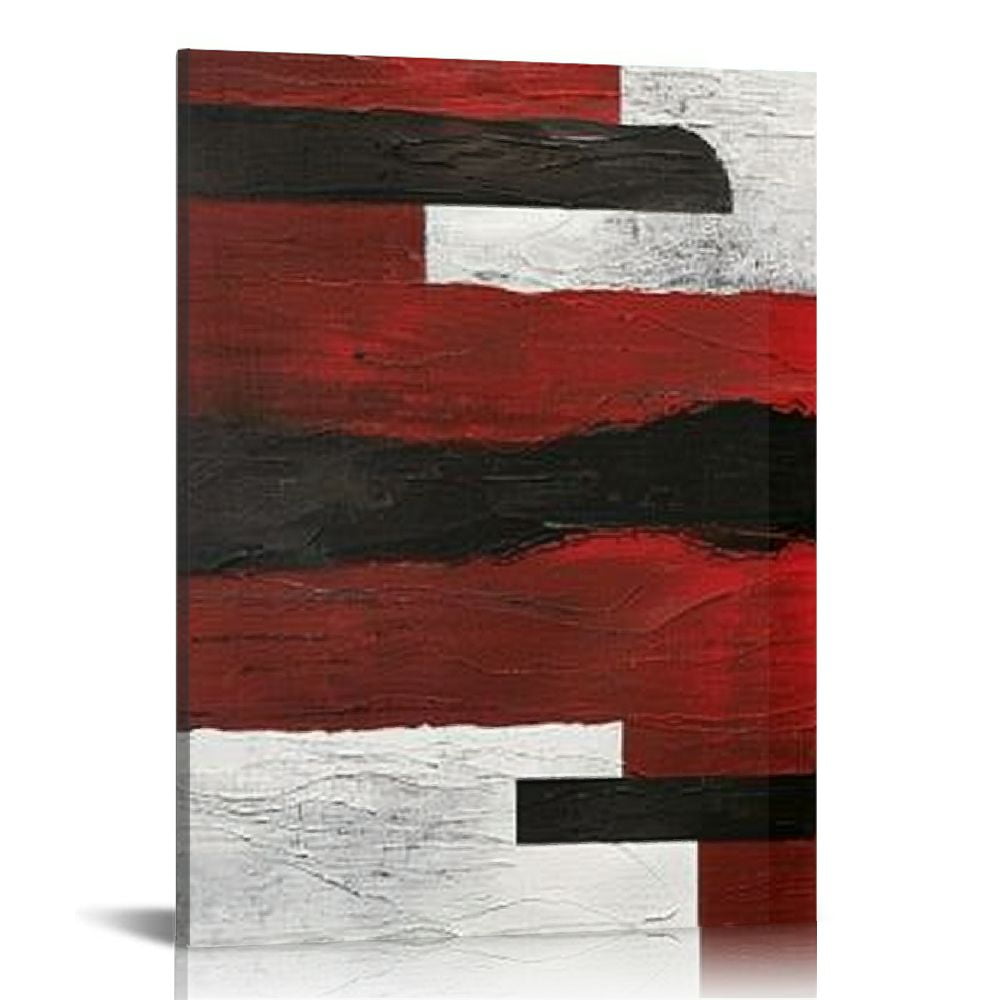 Nawypu Red and Black Wall Art-Abstract Picture Canvas Print Wall ...