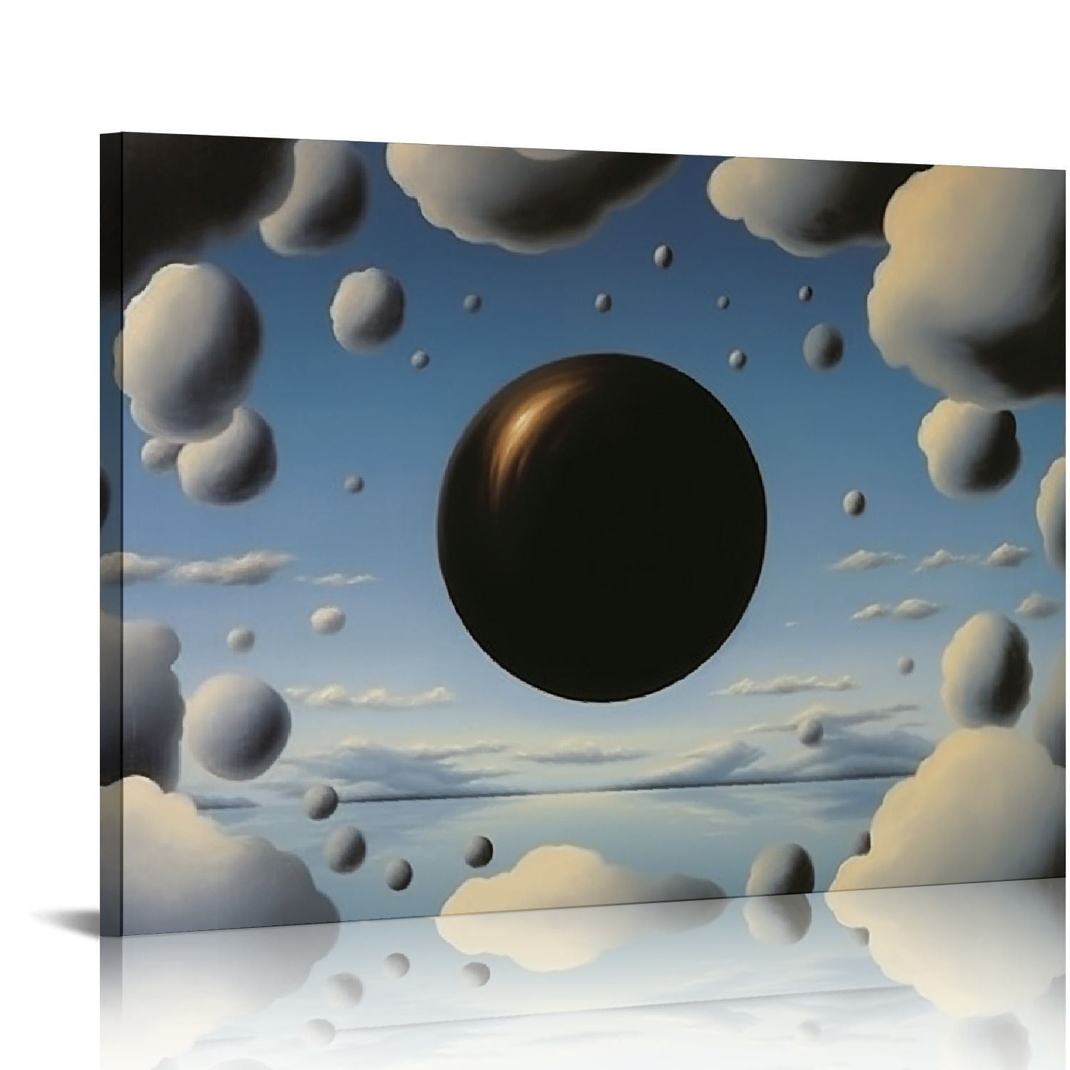 Nawypu Rene Magritte Wall Art - False Mirror Artwork Poster - Abstract ...