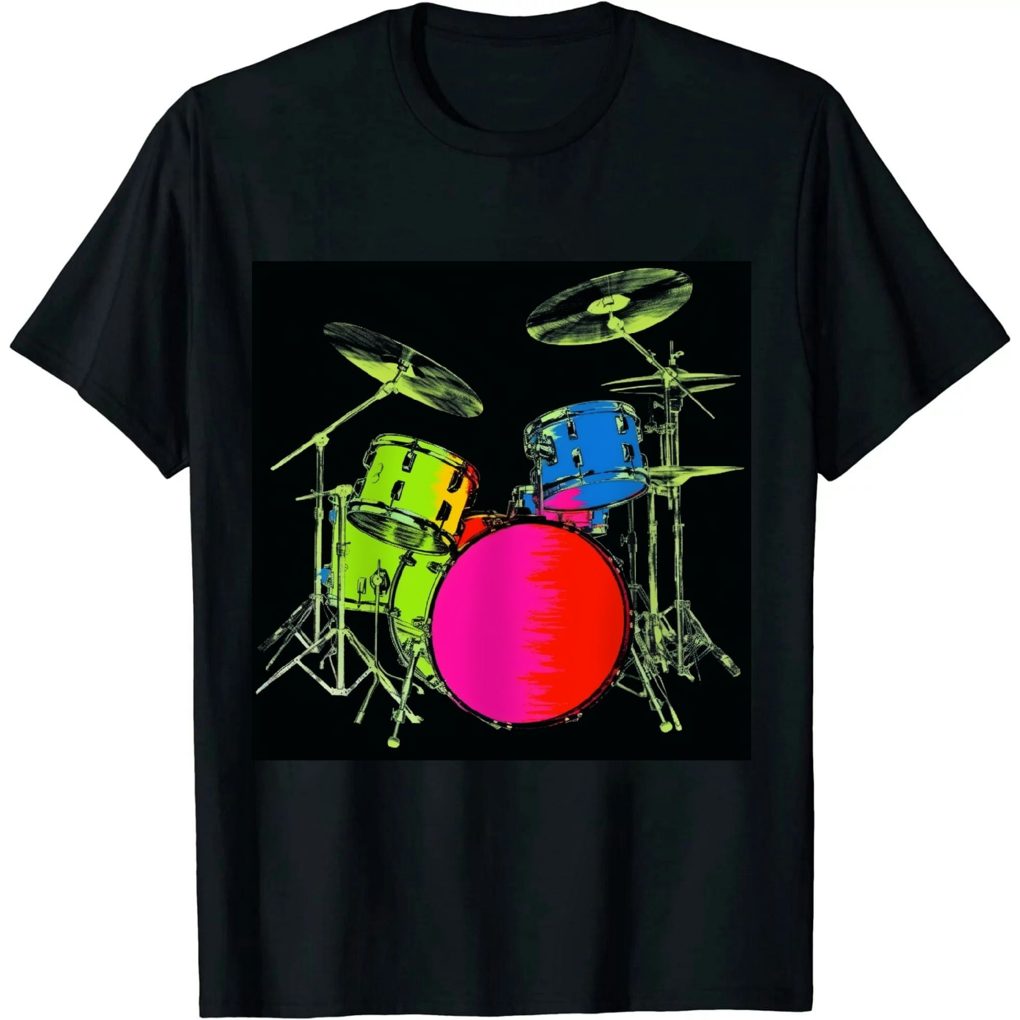 Nawypu Retro Drum Instrument T Shirt Unique 80s Drumming Gift - Walmart.com