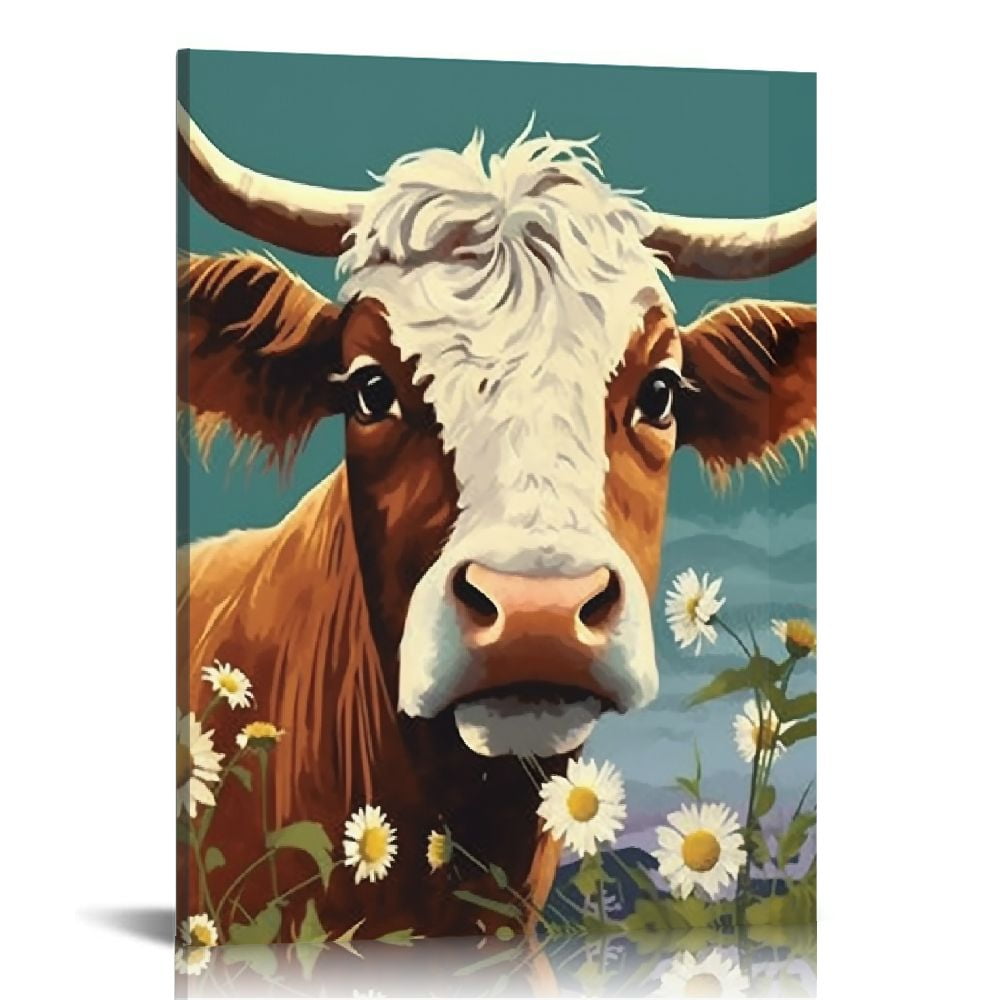 Nawypu Retro Sign Wash Up Buttercup Poster Cow Poster Funny Cow Wall ...