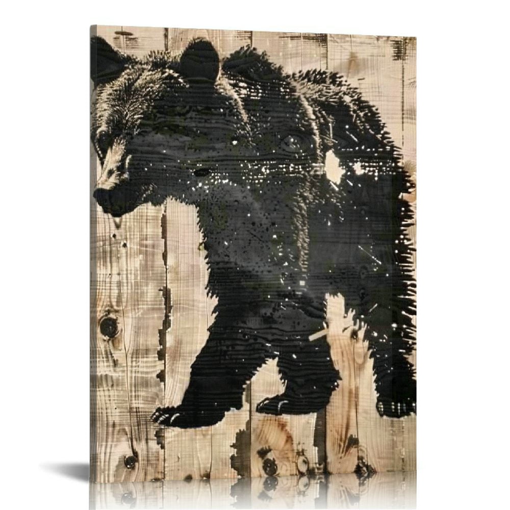 Nawypu Rustic Cabin Decor Wildlife Wall Art Deer Wolf Moose Bear ...