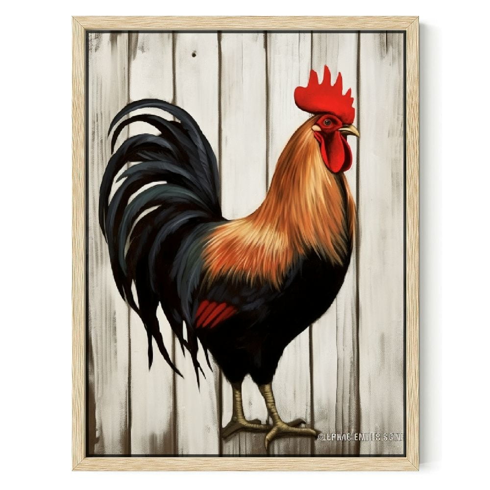 Nawypu Rustic Rooster Kitchen Decor Cute Chicken Picture Frames Canvas ...