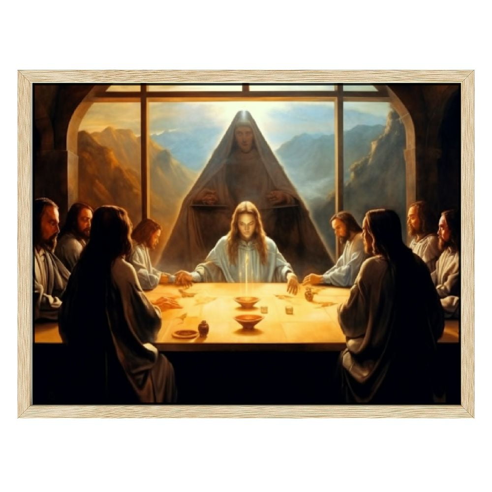 Nawypu SALVADOR DALI LAST SUPPER JESUS CANVAS PRINT SURREAL ART ...