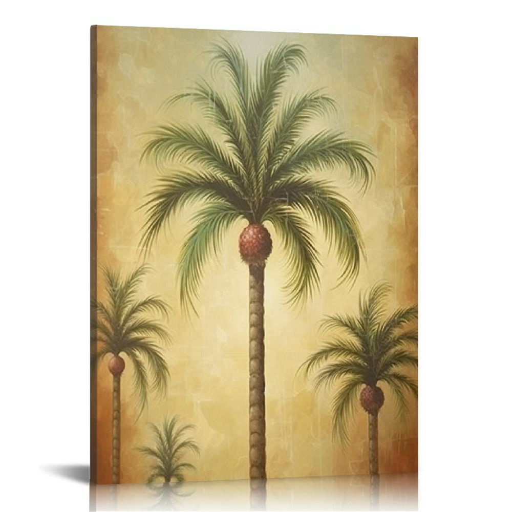 Nawypu Sago Palm Canvas Wall Art Print, Palm Tree Artwork - Walmart.com