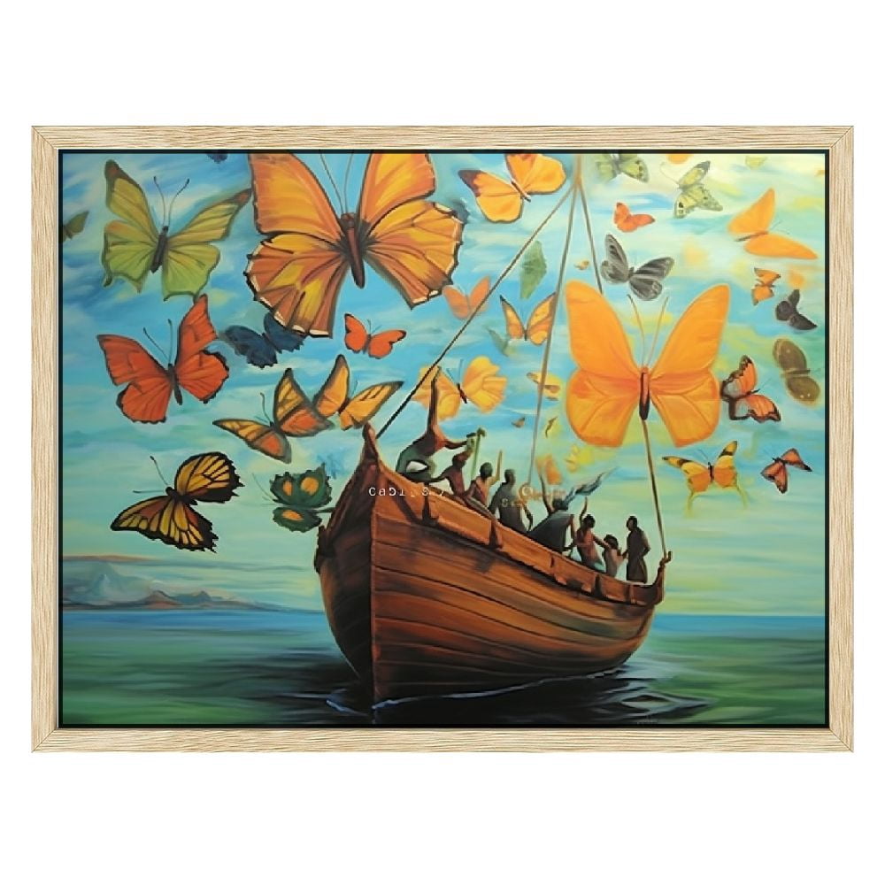 Nawypu Salvador Dali - Ship With Butterfly Sails Poster Prints Wall Art ...