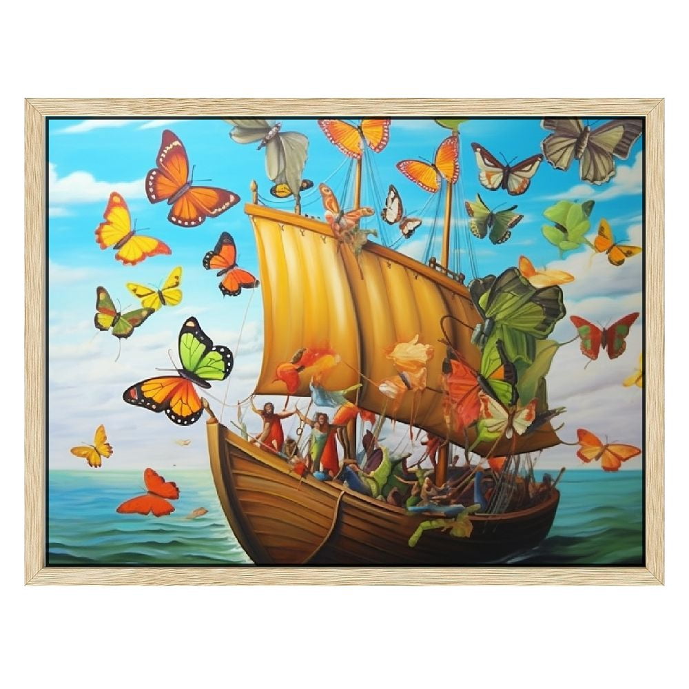 Nawypu Salvador Dali Wall Art Butterfly - Ship with Butterfly Sails ...
