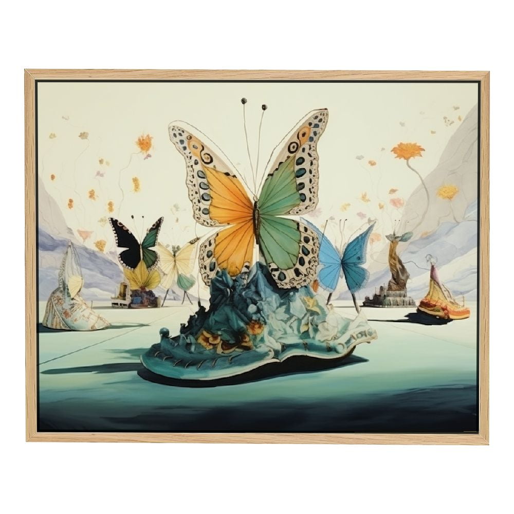 Nawypu Salvador Dali Women With Papillons Art Print,Butterfly ladies ...