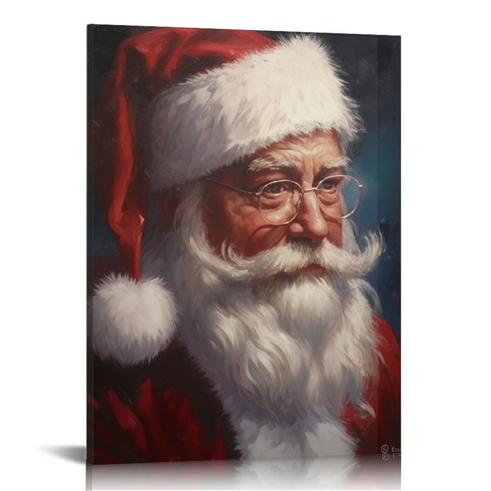 Nawypu Santa Claus Wall Art Painting Christmas Decoration Santa Claus ...