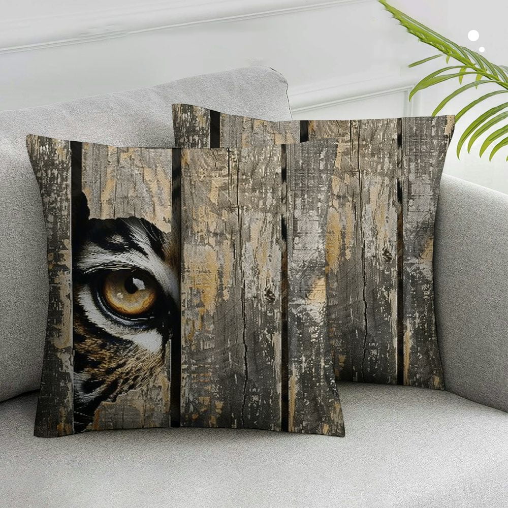 Nawypu Savannah Throw Pillow Cushion Cover Siberian Tiger Eye Looking ...