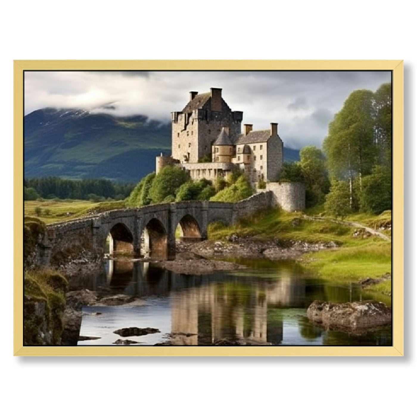 Nawypu Scotland, Highland, Castle, Canvas Wall Art Print, Scotland ...