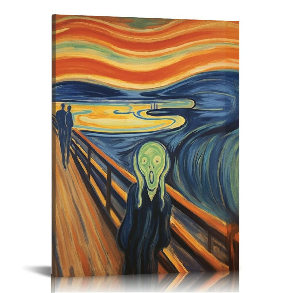 Nawypu the Scream Famous Paintings Reproduction Abstract Canvas Prints ...