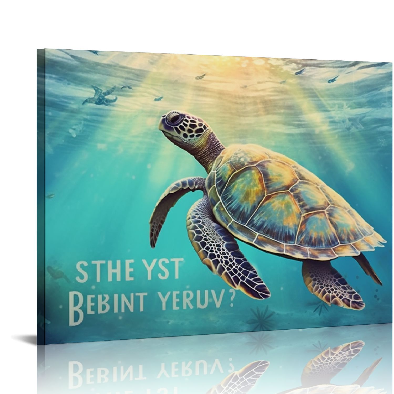 Nawypu Sea Turtle Decor Wall Art Beach Ocean Decor Sea Turtle Pictures ...