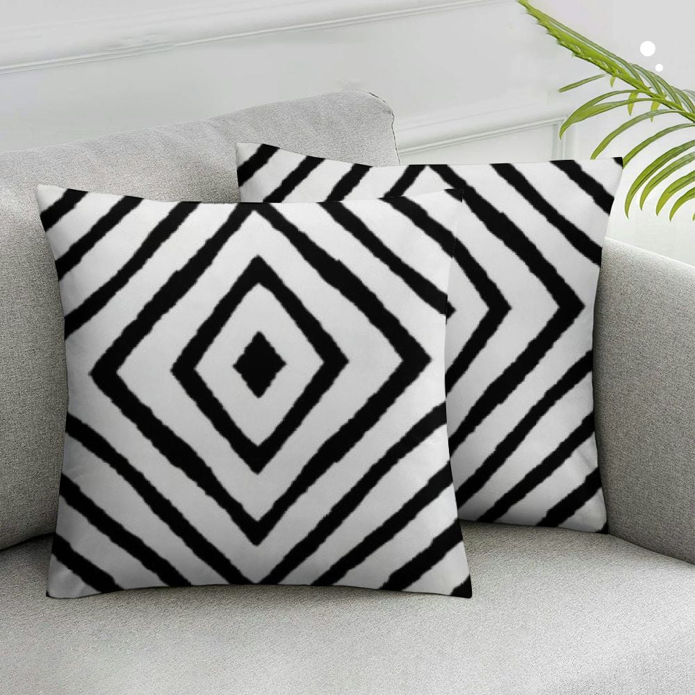 Nawypu Set of 2 Black Pillow Covers,Boho Aztec Blend Square Decorative ...