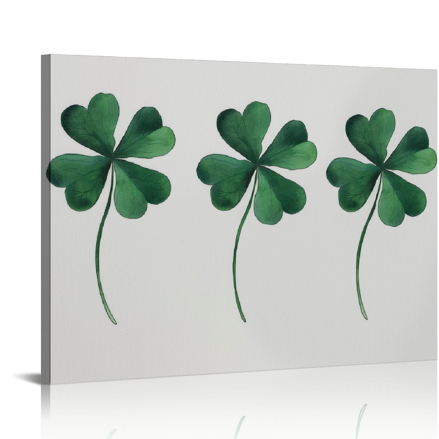 Nawypu Shamrock Clover Art,Spring Art,Green Clovers,Romantic Decor ...