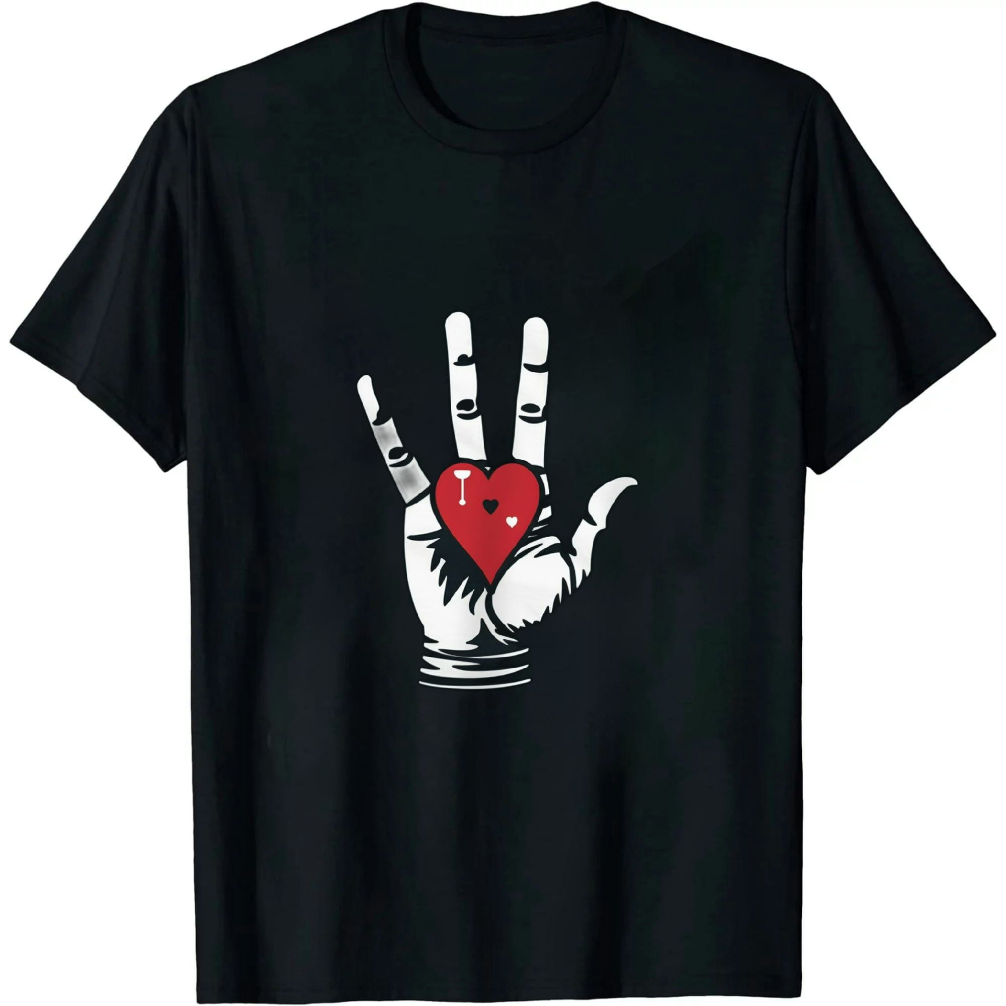 Nawypu Shape Cute Asian Kpop Style Finger Shape Heart T-Shirt - Walmart.com