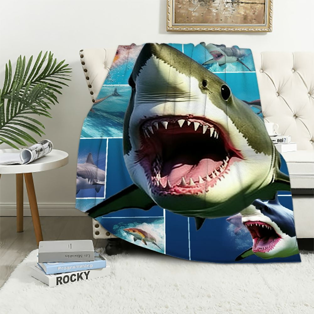 Nawypu Shark Blanket,Shark Gifts for Shark Lovers Blanket,Shark Blanket ...