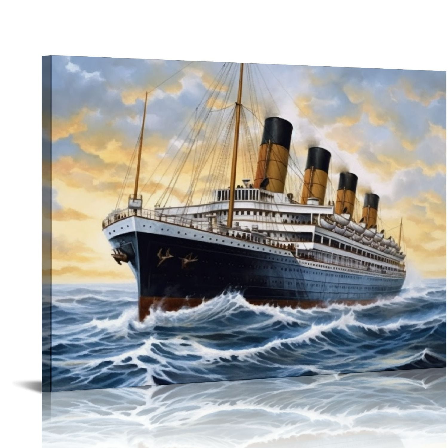 Nawypu Ship of Dreams Titanic Ship Canvas Art Poster and Wall Art ...