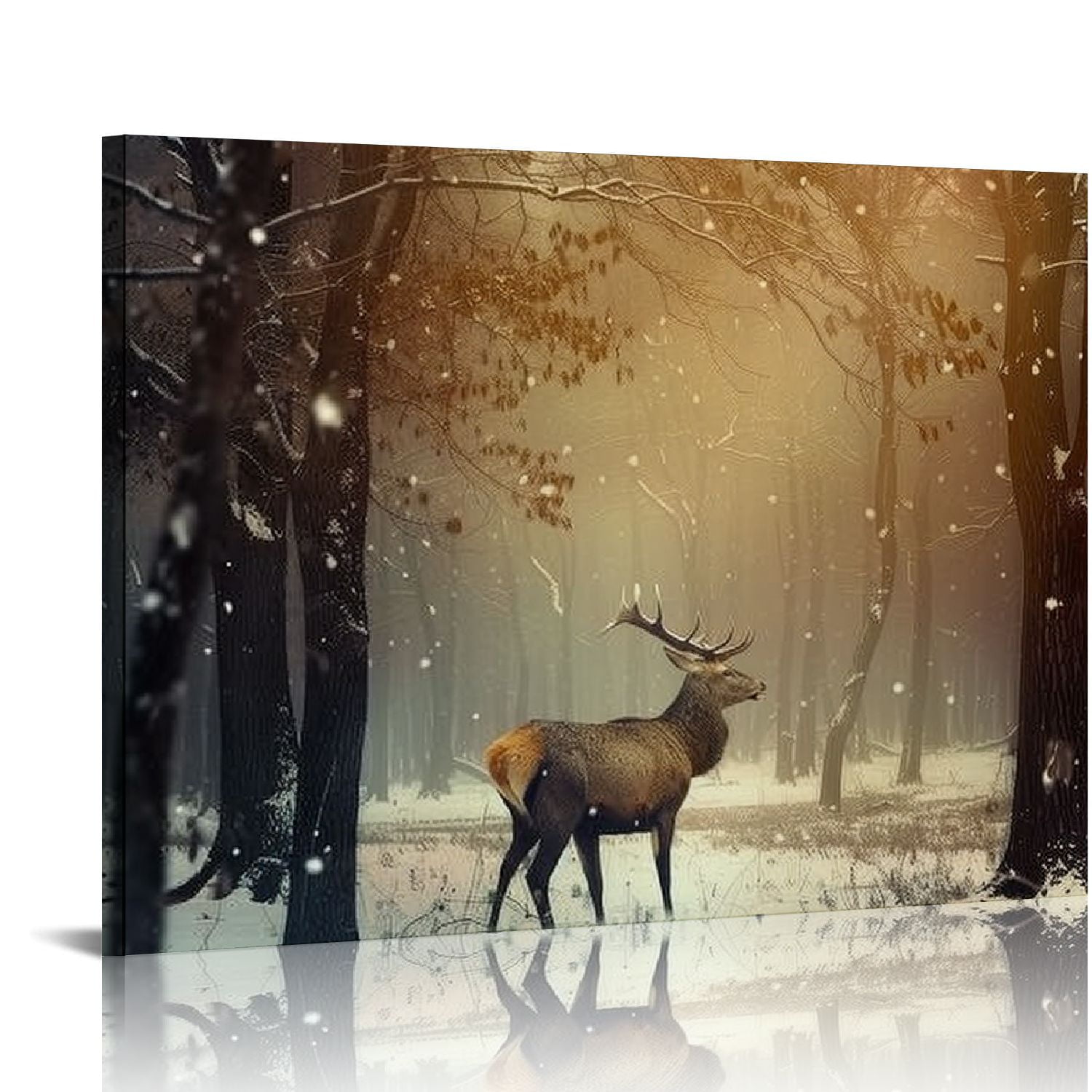 Nawypu Sika Deer Canvas Wall Art For Living room Poster Printing ...